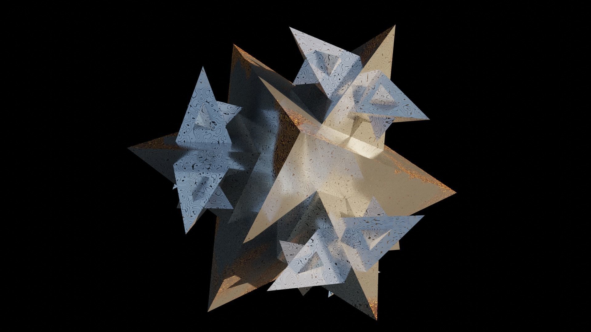 3D model Mandelbroat Triangle VR / AR / low-poly | CGTrader