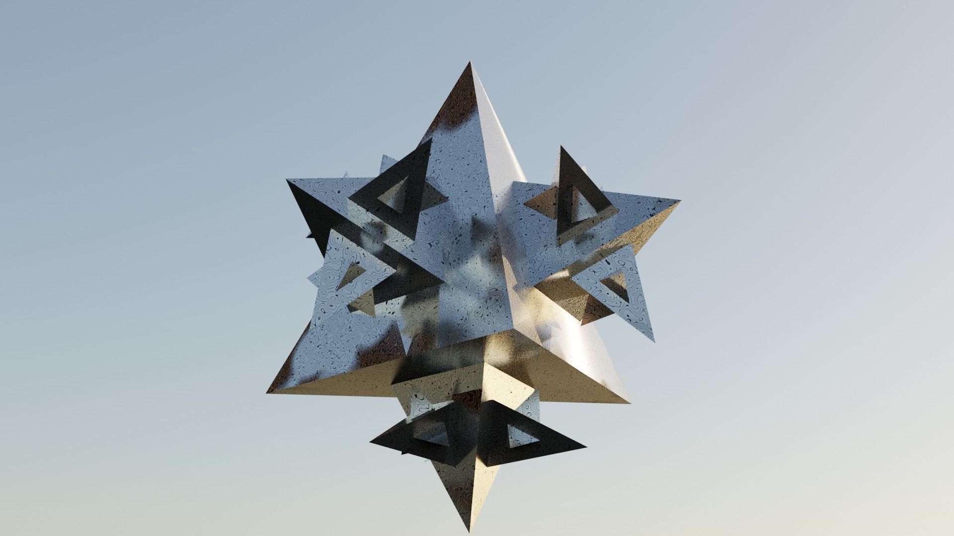 3D model Mandelbroat Triangle VR / AR / low-poly | CGTrader