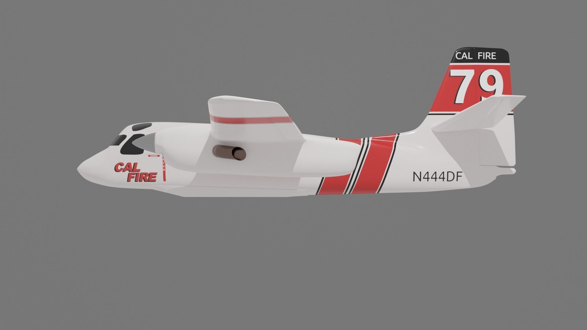 S-2T Cal Fire Bomber 3D model | CGTrader