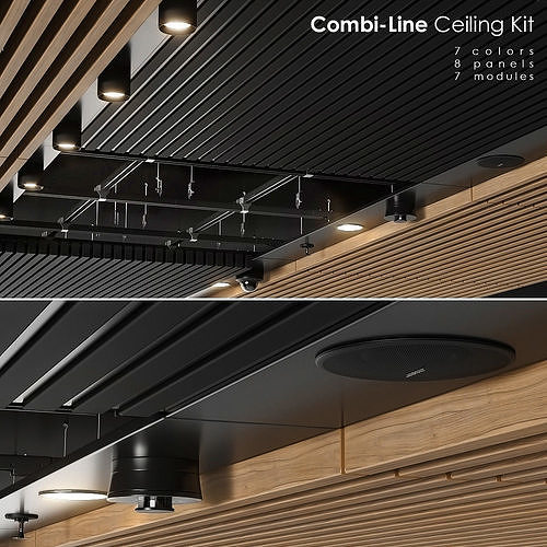 Combi-Line Ceiling Kit 3D model | CGTrader