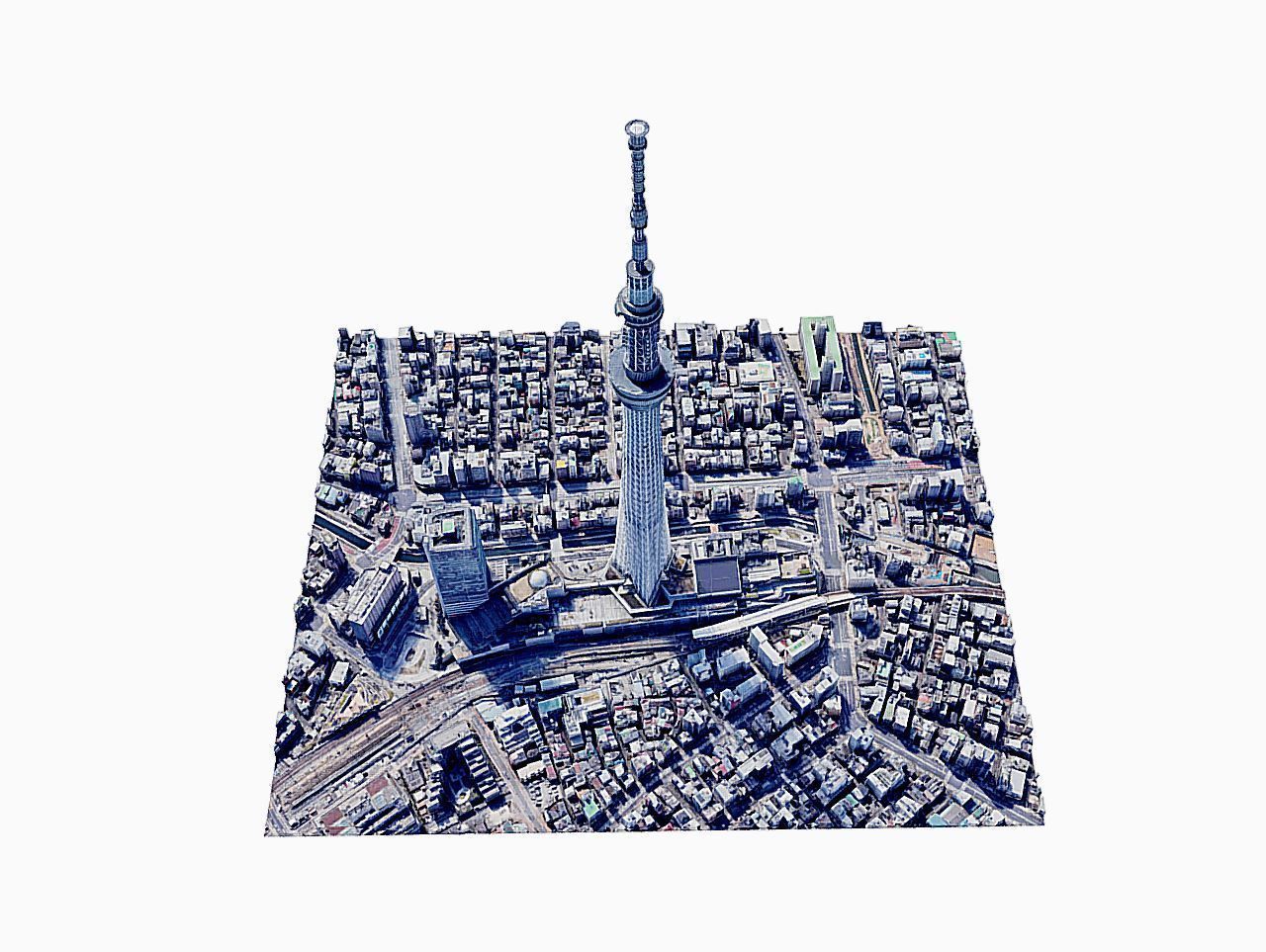 3D model Tokyo Skytree Tower VR / AR / low-poly | CGTrader
