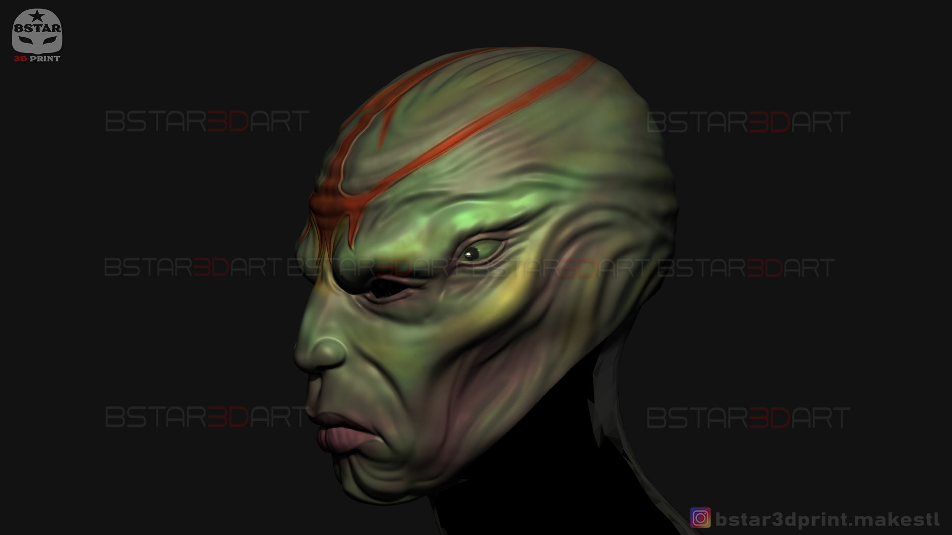 KRO Eternals Mask - Villain Deviants Helmet - Marvel comics 3D model 3D ...