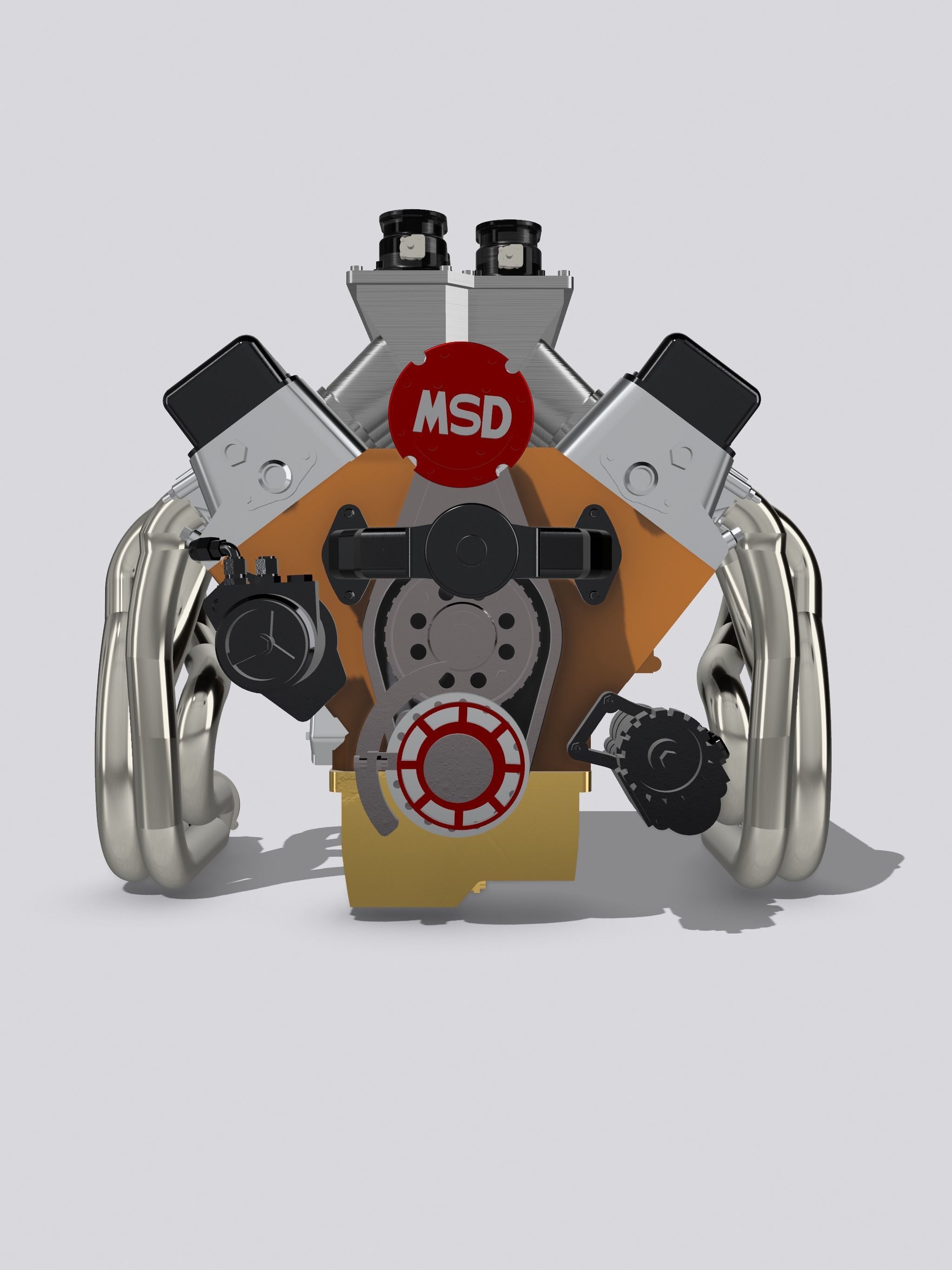 Pat Musi Nitrous BBC Pro Mod Motor NOS Chev 3D model 3D printable ...