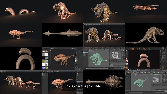 Family Sio Pack 3D Model Collection | CGTrader
