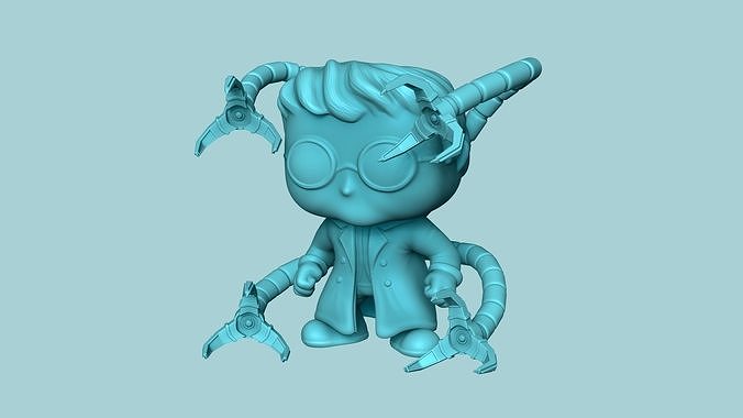 Doctor Octopus - Spider Man - Chibi Funko Style 3D model 3D printable ...