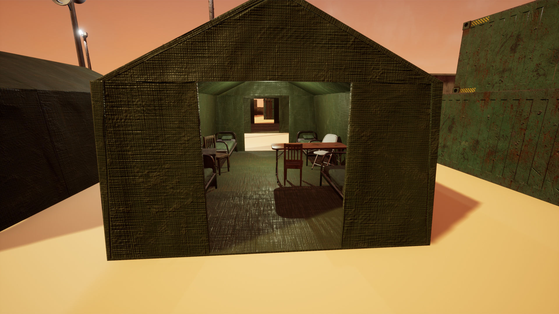 3D model Modular military base with props VR / AR / low-poly | CGTrader