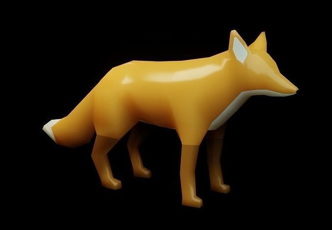 3D model Low poly red fox VR / AR / low-poly | CGTrader