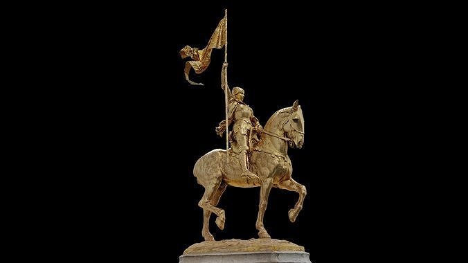 3D model Jeanne D Arc with 3 LOD - Paris VR / AR / low-poly | CGTrader