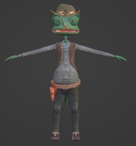 3D model 3D Model Of Rango VR / AR / low-poly | CGTrader