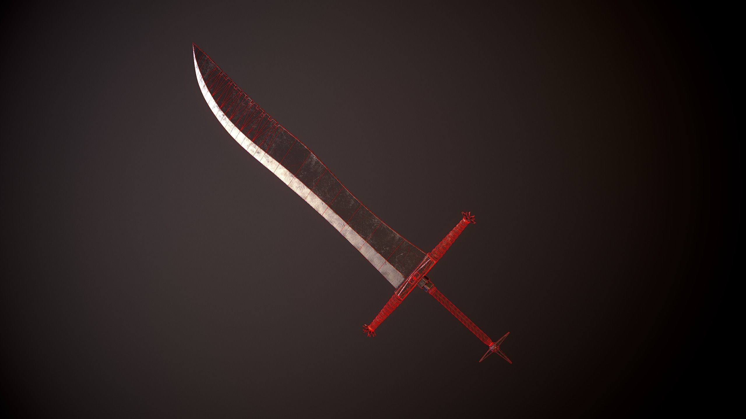 3D model Fantasy Old Claymore VR / AR / low-poly | CGTrader