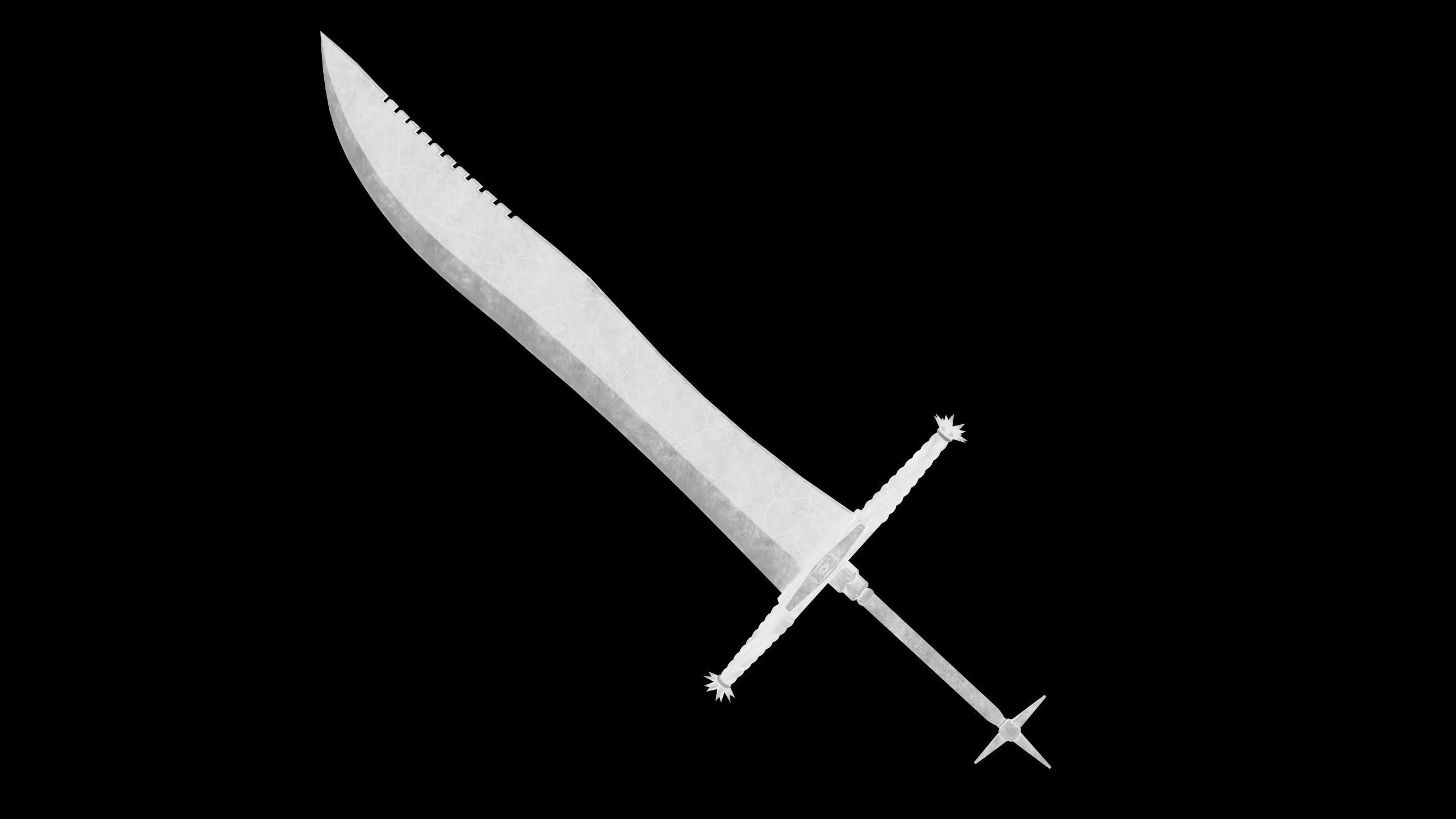 3D model Fantasy Old Claymore VR / AR / low-poly | CGTrader