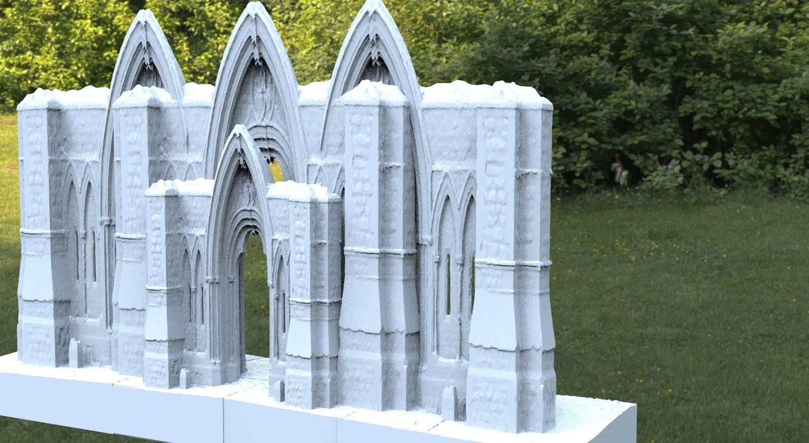 Archway abbey fantasy arch 3D 3D model | CGTrader