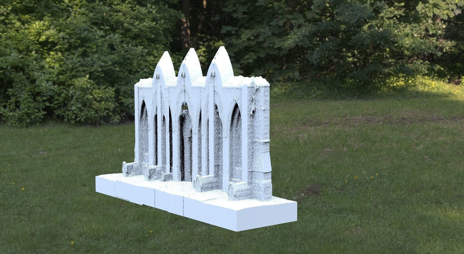 Archway abbey fantasy arch 3D 3D model | CGTrader