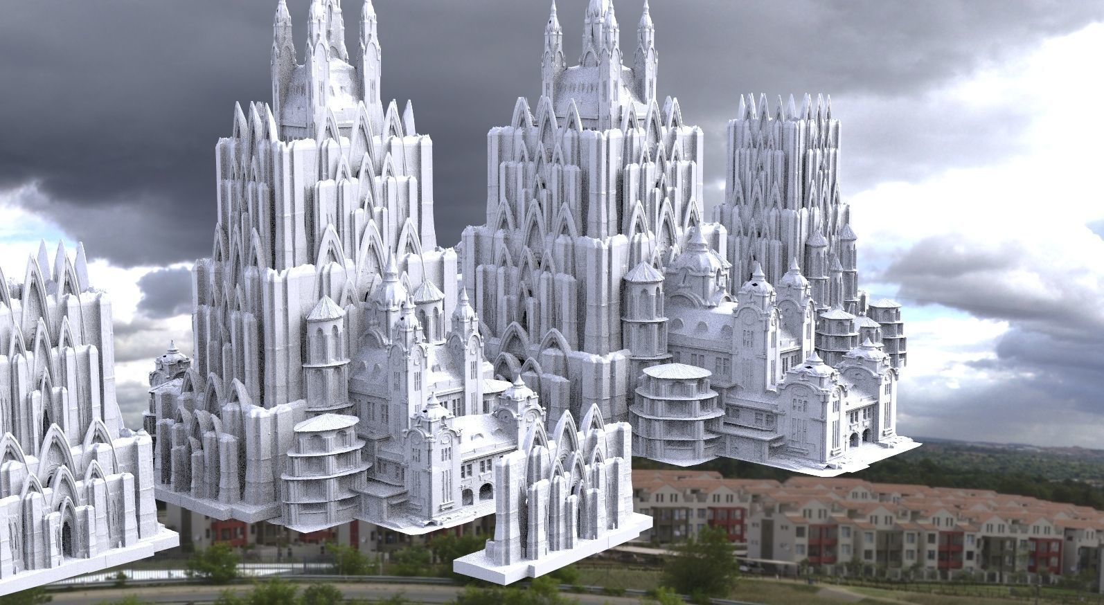 Mines of Moria Dwarf Architecture Kitbash 3D model | CGTrader