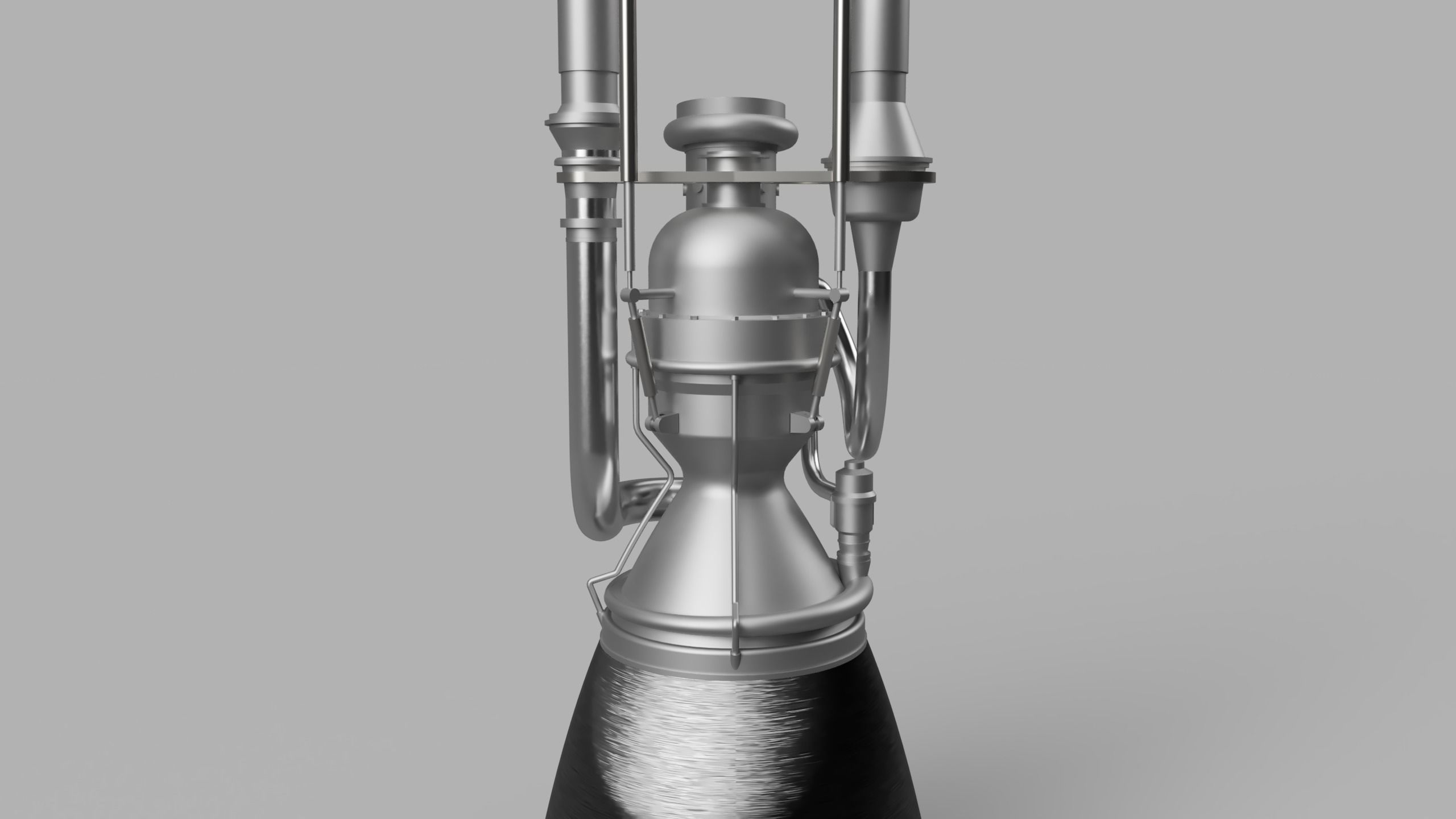 BE4 Rocket engine simplified model 3D model | CGTrader