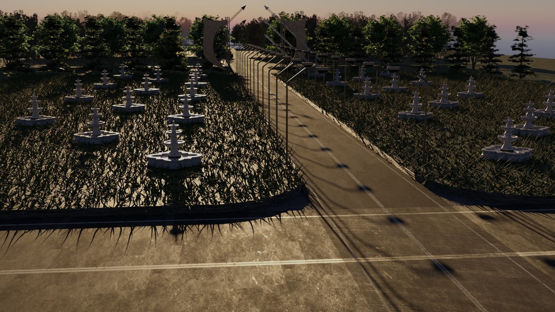 Walk Path Landscape 3D model | CGTrader