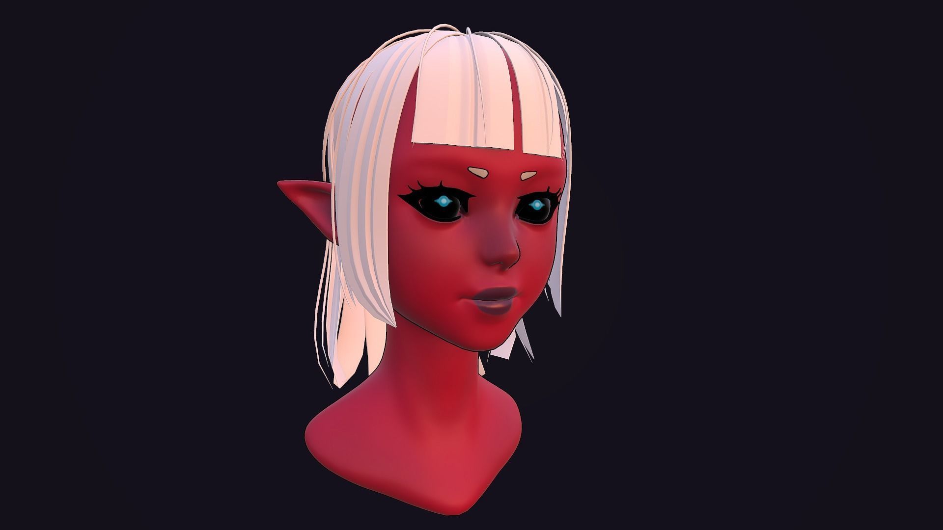 Stylized Demon Girl 3D model | CGTrader