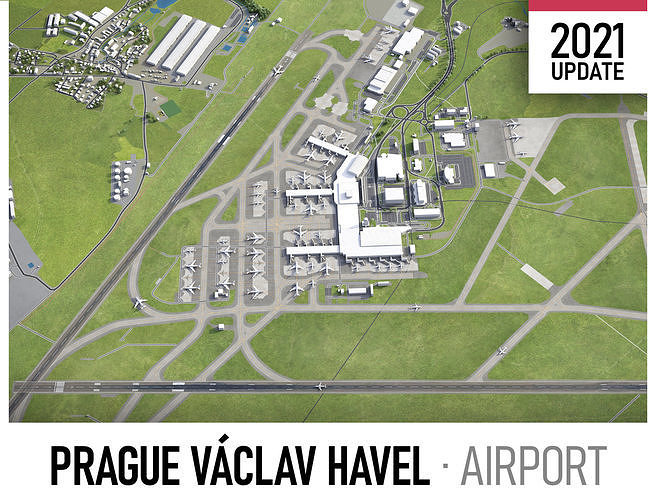 3D model Prague Vaclav Havel Airport VR / AR / low-poly | CGTrader