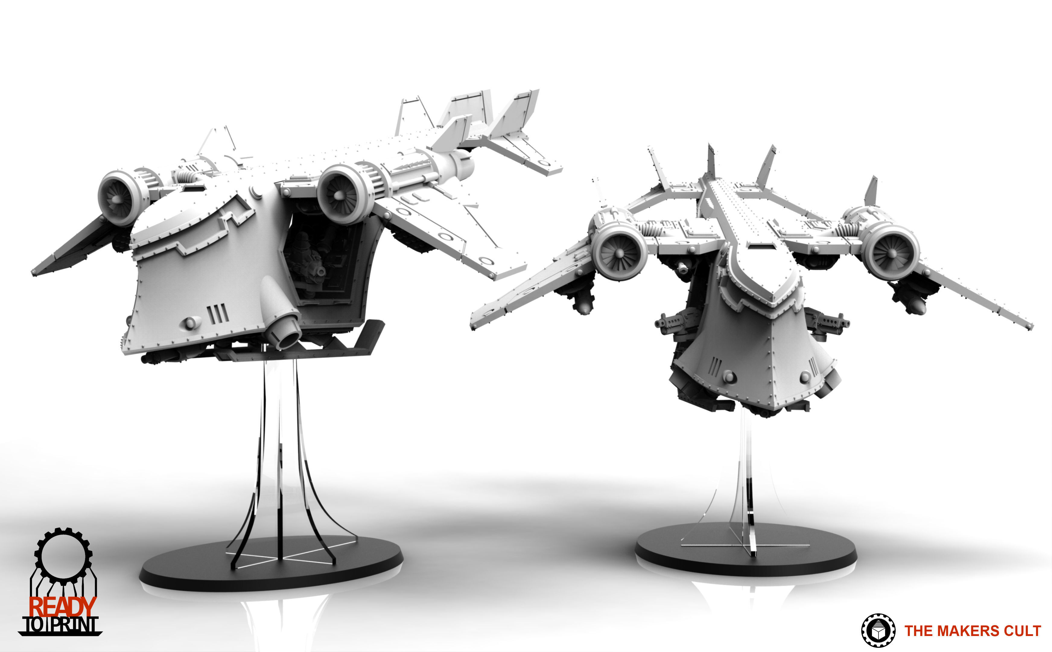 Feudal Guard - Gunship 3D model 3D printable | CGTrader