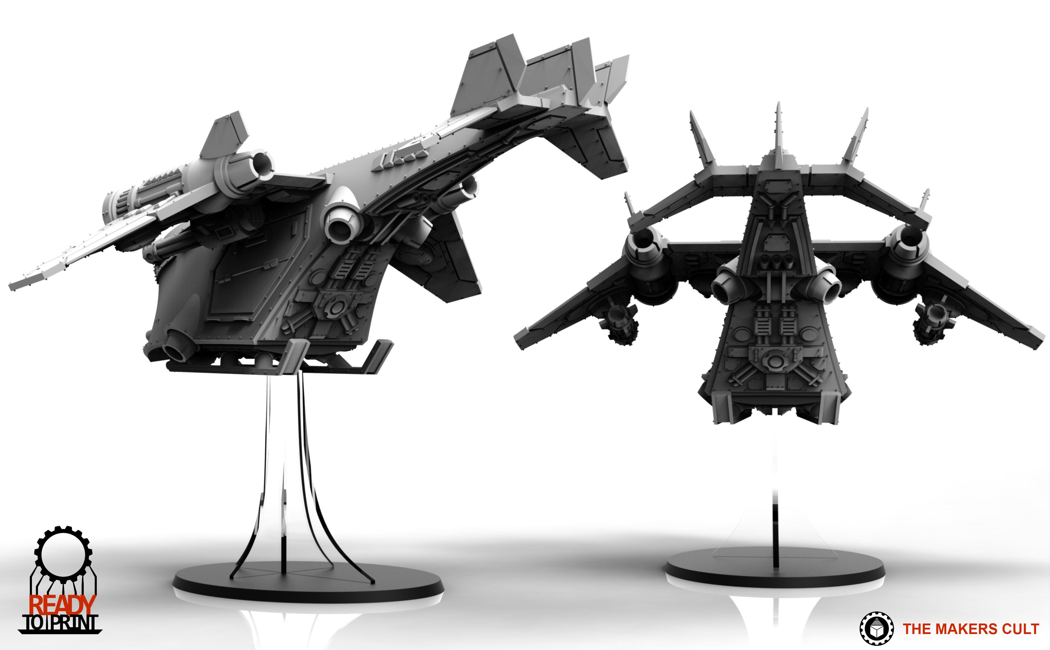 Feudal Guard - Gunship 3D model 3D printable | CGTrader
