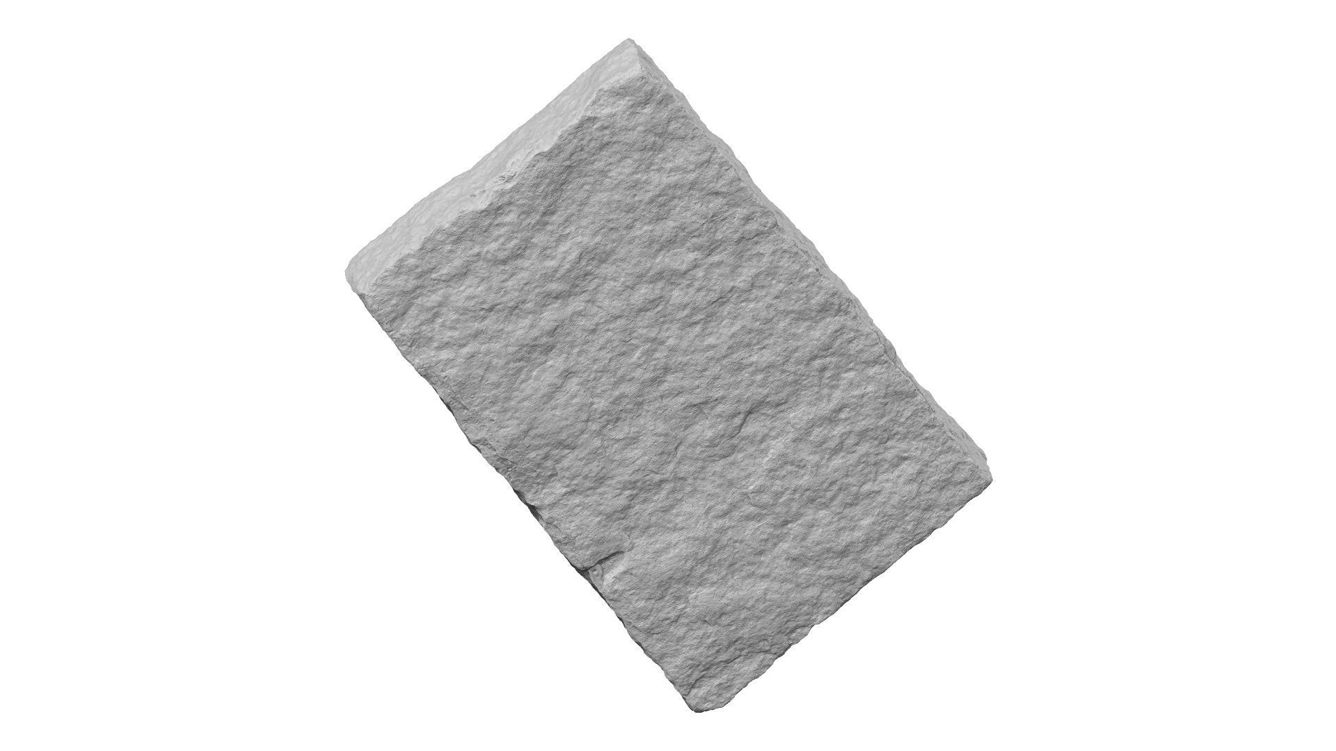 Rectangular Stone Tile Raw Scanned 3D model | CGTrader