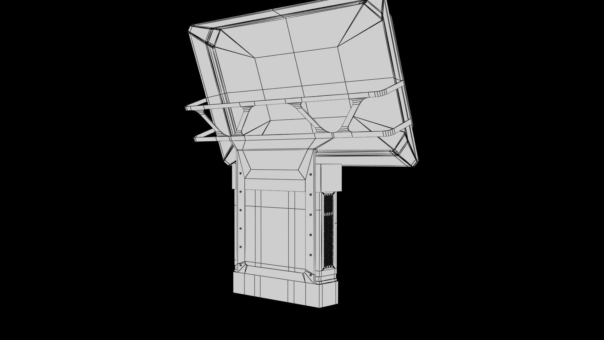 Sci-fi Terminal 3D model | CGTrader
