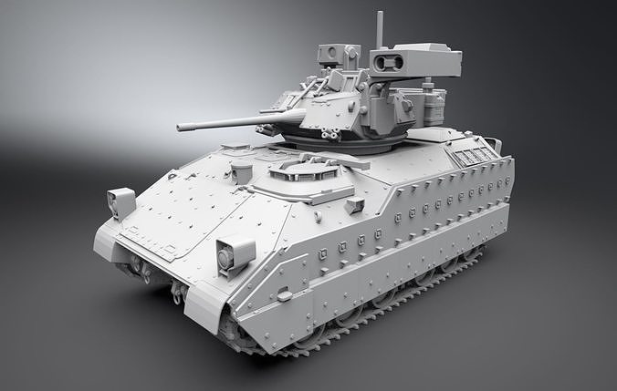 M2 Bradley IFV scale model 3D model 3D printable | CGTrader
