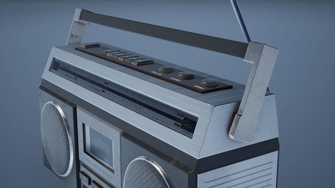 3D model Boombox old radio VR / AR / low-poly | CGTrader