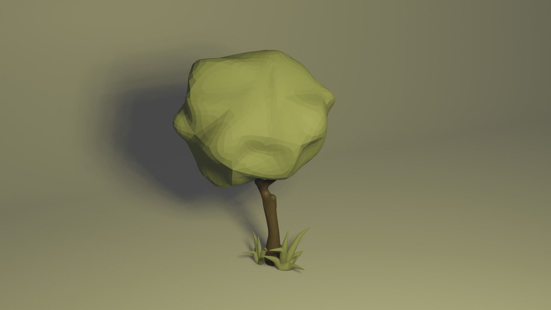 Tree - Plant low-poly 3D model free free VR / AR / low-poly 3D model ...