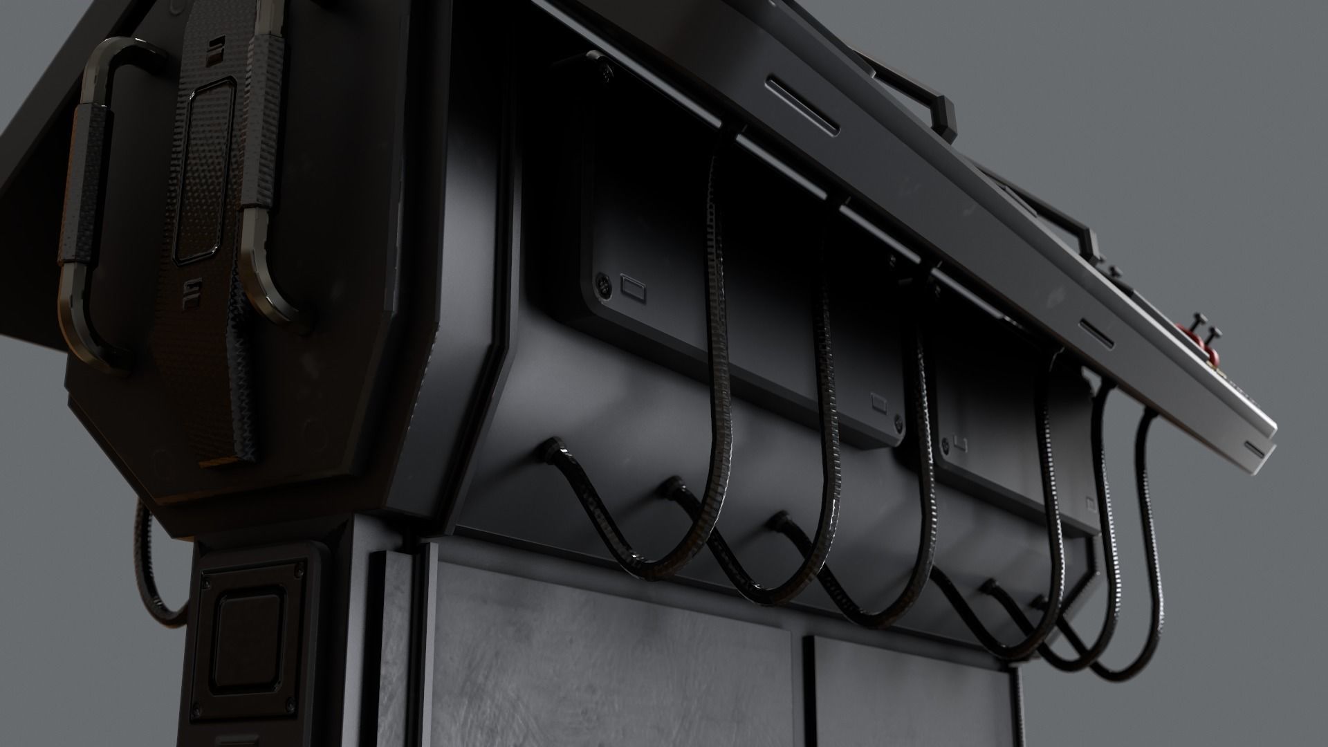 3D model Sci-Fi Computer Control Terminal VR / AR / low-poly | CGTrader