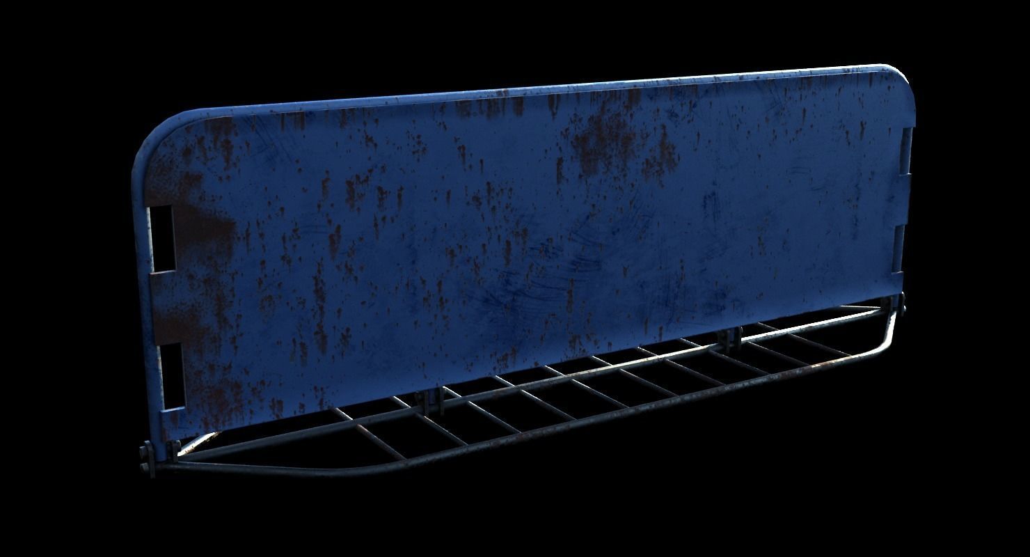 3D model Metal Barricade VR / AR / low-poly | CGTrader