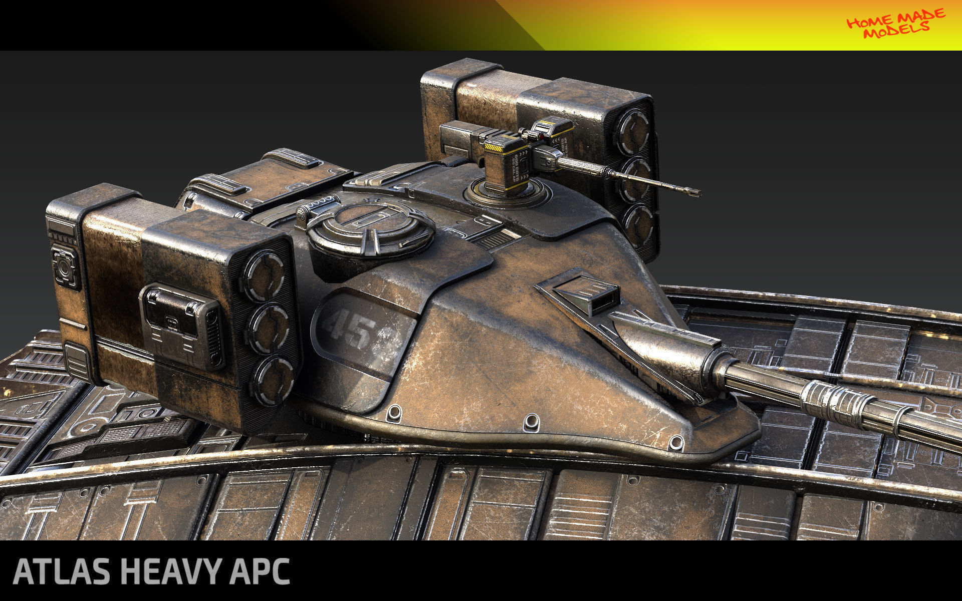 3D model Atlas Heavy APC VR / AR / low-poly | CGTrader