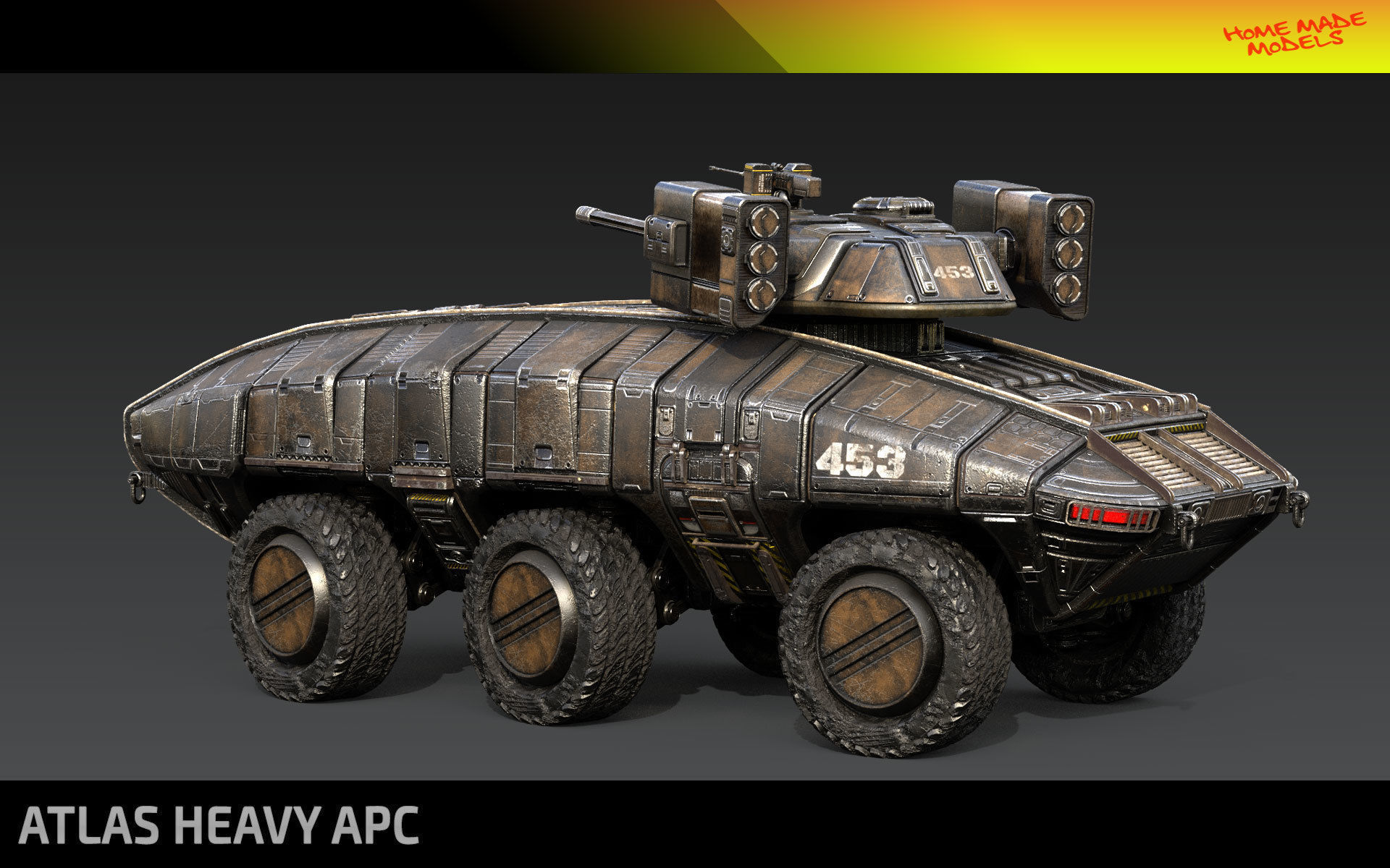3D model Atlas Heavy APC VR / AR / low-poly | CGTrader