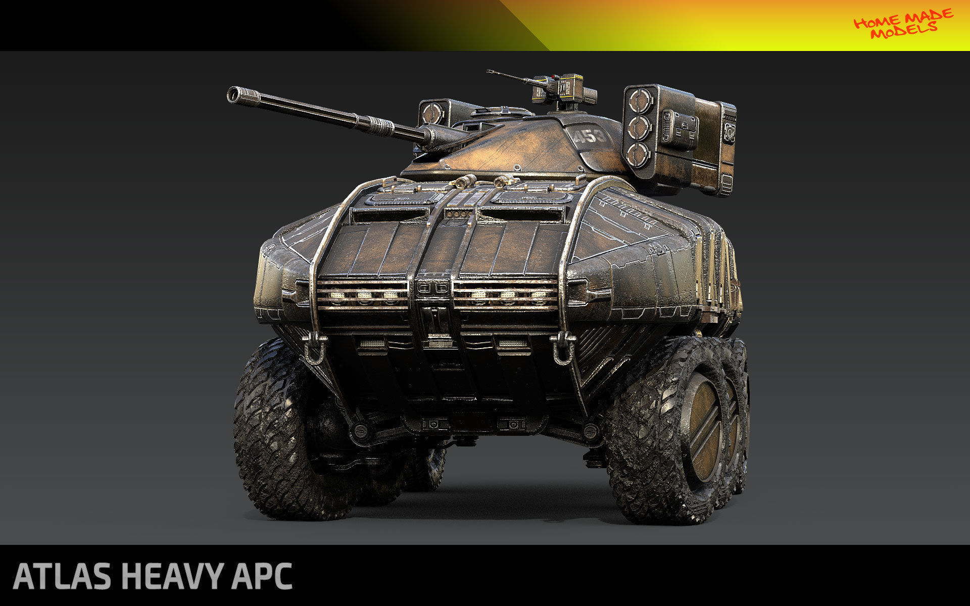 3D model Atlas Heavy APC VR / AR / low-poly | CGTrader