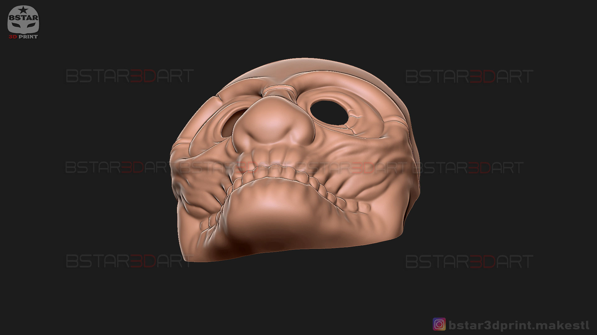 Wolf Mask - Payday 2 Mask - Halloween Cosplay Mask 3D model 3D ...