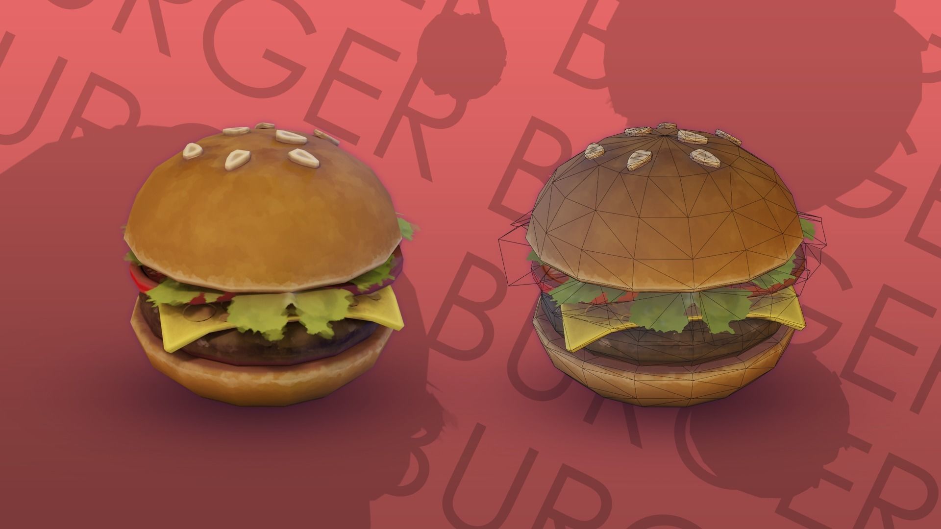Fast Food Stylized Low-Poly Pack free VR / AR / low-poly 3D model ...
