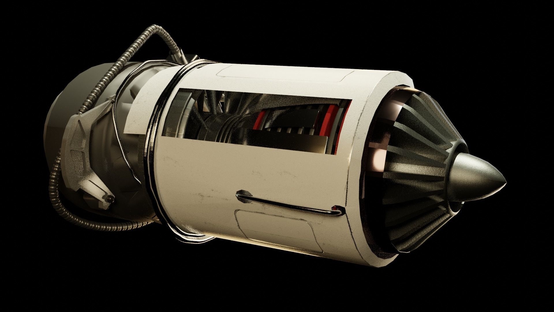 Gas turbine engine free 3D model | CGTrader