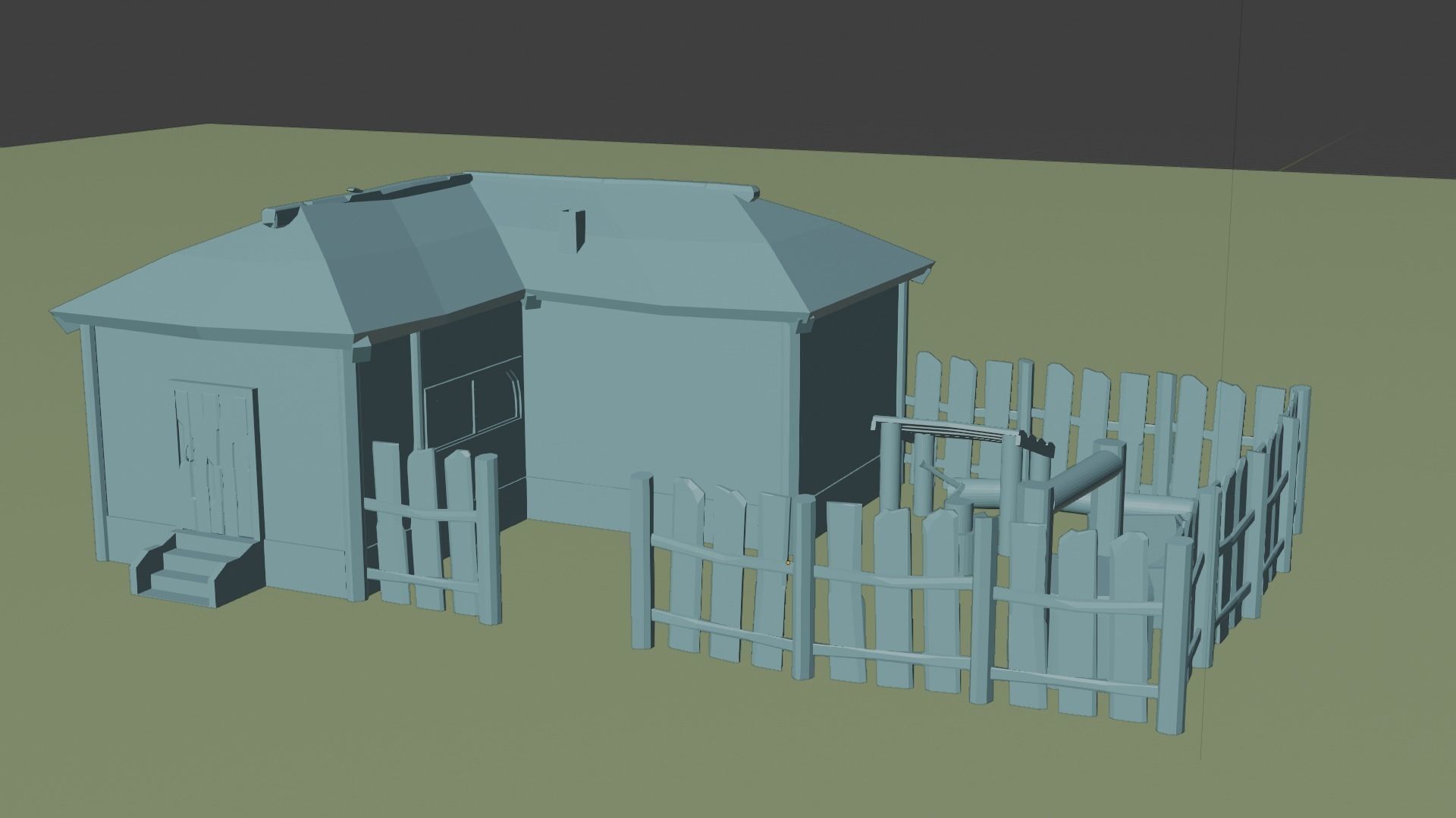 3D model medieval old clay house VR / AR / low-poly | CGTrader