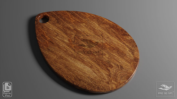 Cutting Board CNC Files for Wood 3D model 3D printable | CGTrader