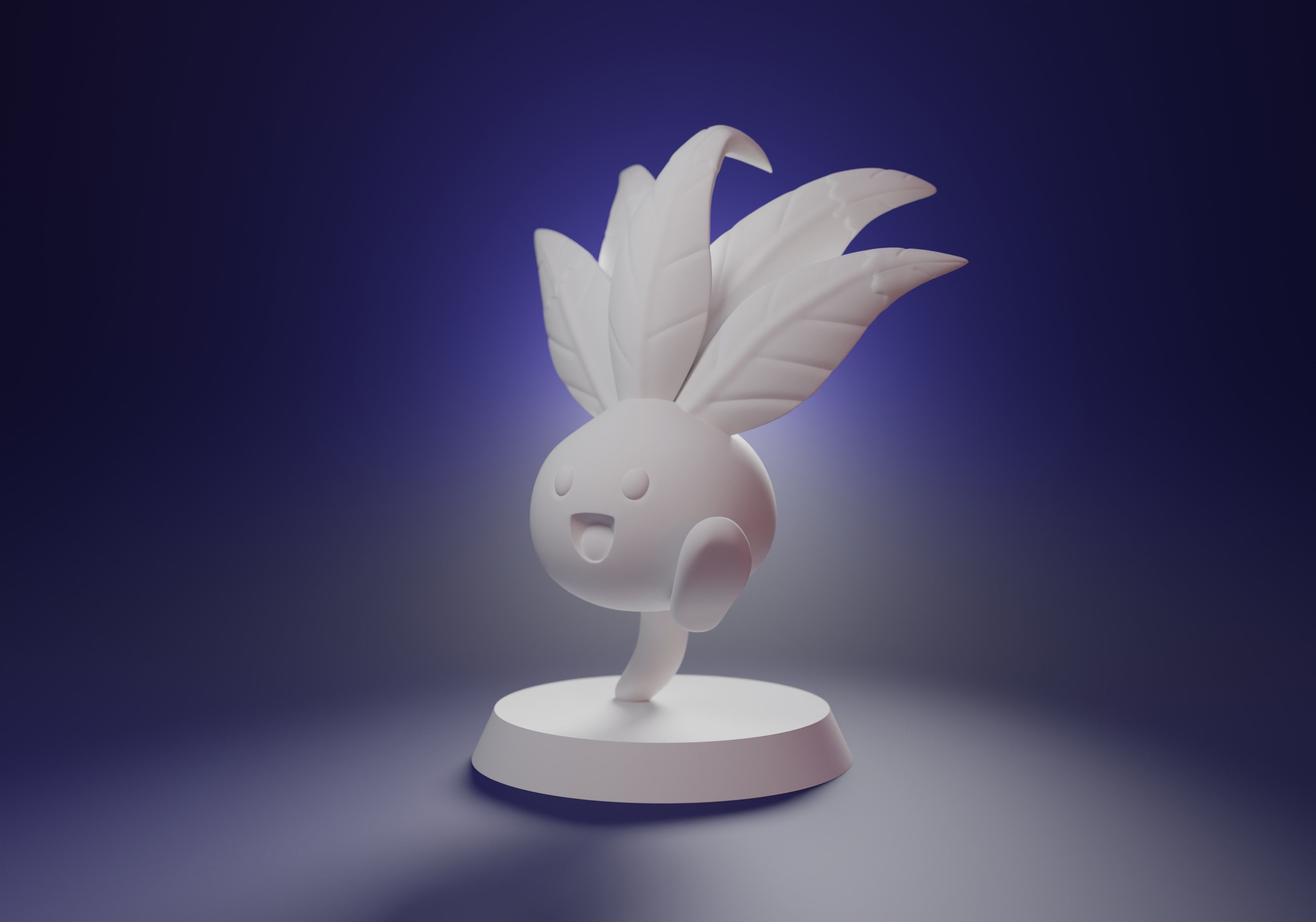 ODDISH - CUTE 3D PRINTABLE POKEMON free 3D model 3D printable | CGTrader