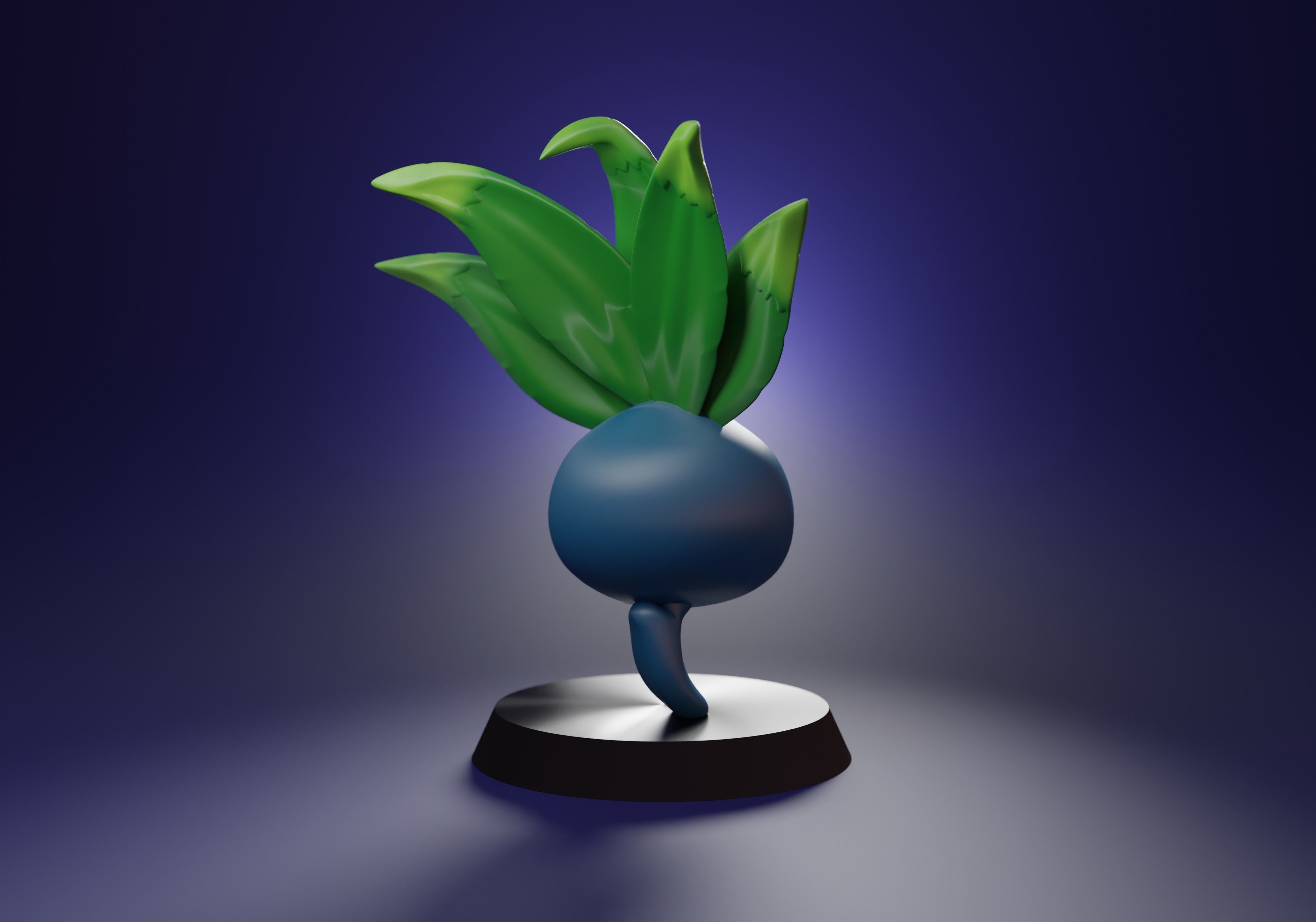 ODDISH - CUTE 3D PRINTABLE POKEMON free 3D model 3D printable | CGTrader