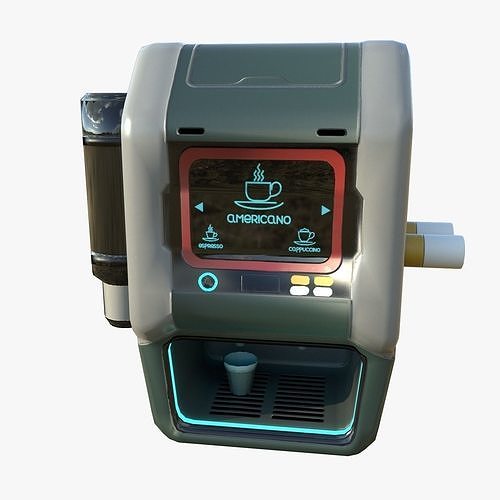 3D model Sci-fi Coffee Machine VR / AR / low-poly | CGTrader