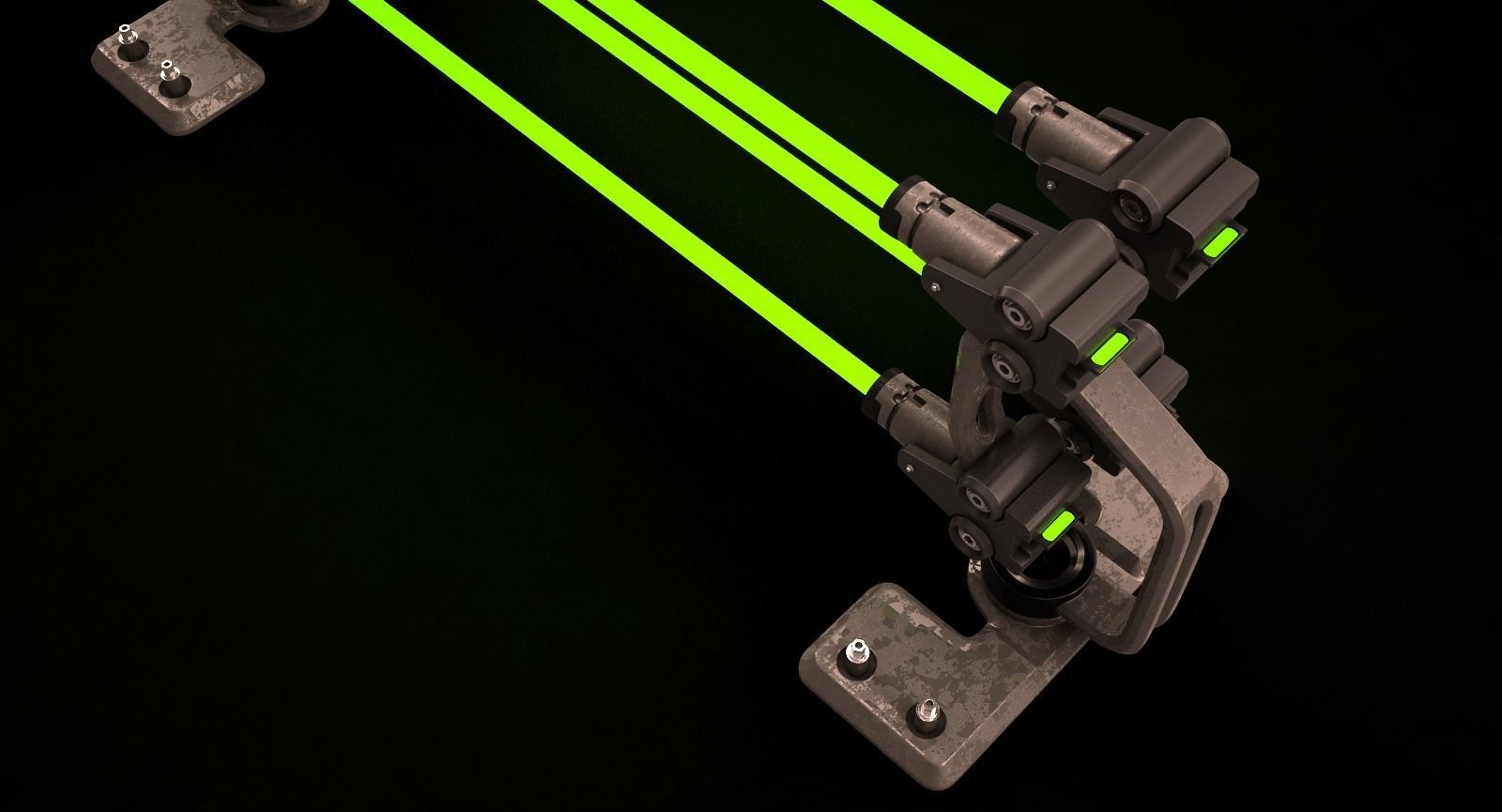 Sci-fi Laser Barrier 3D model | CGTrader