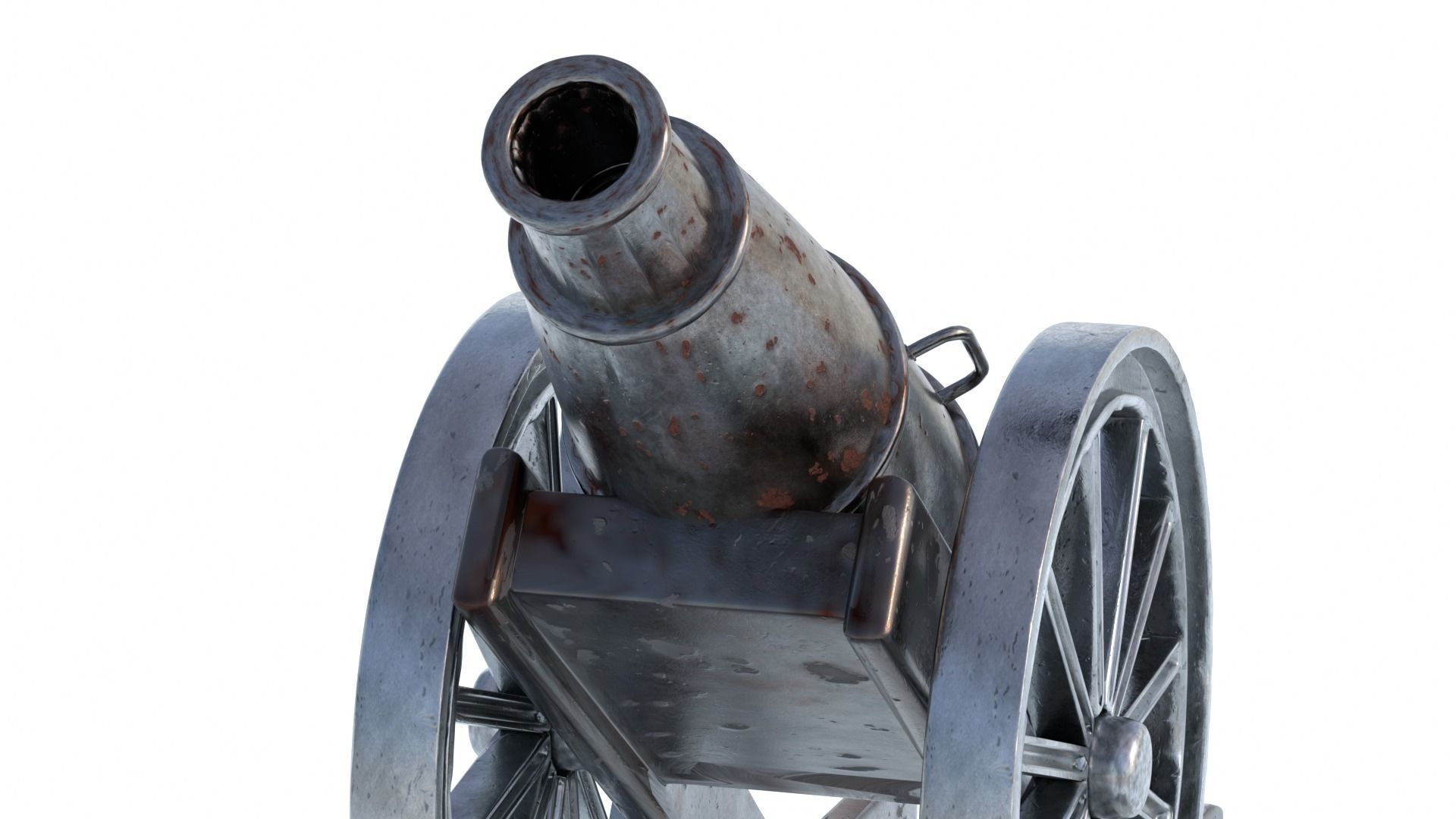 Old Rusty Cannon weaponry 3D model | CGTrader