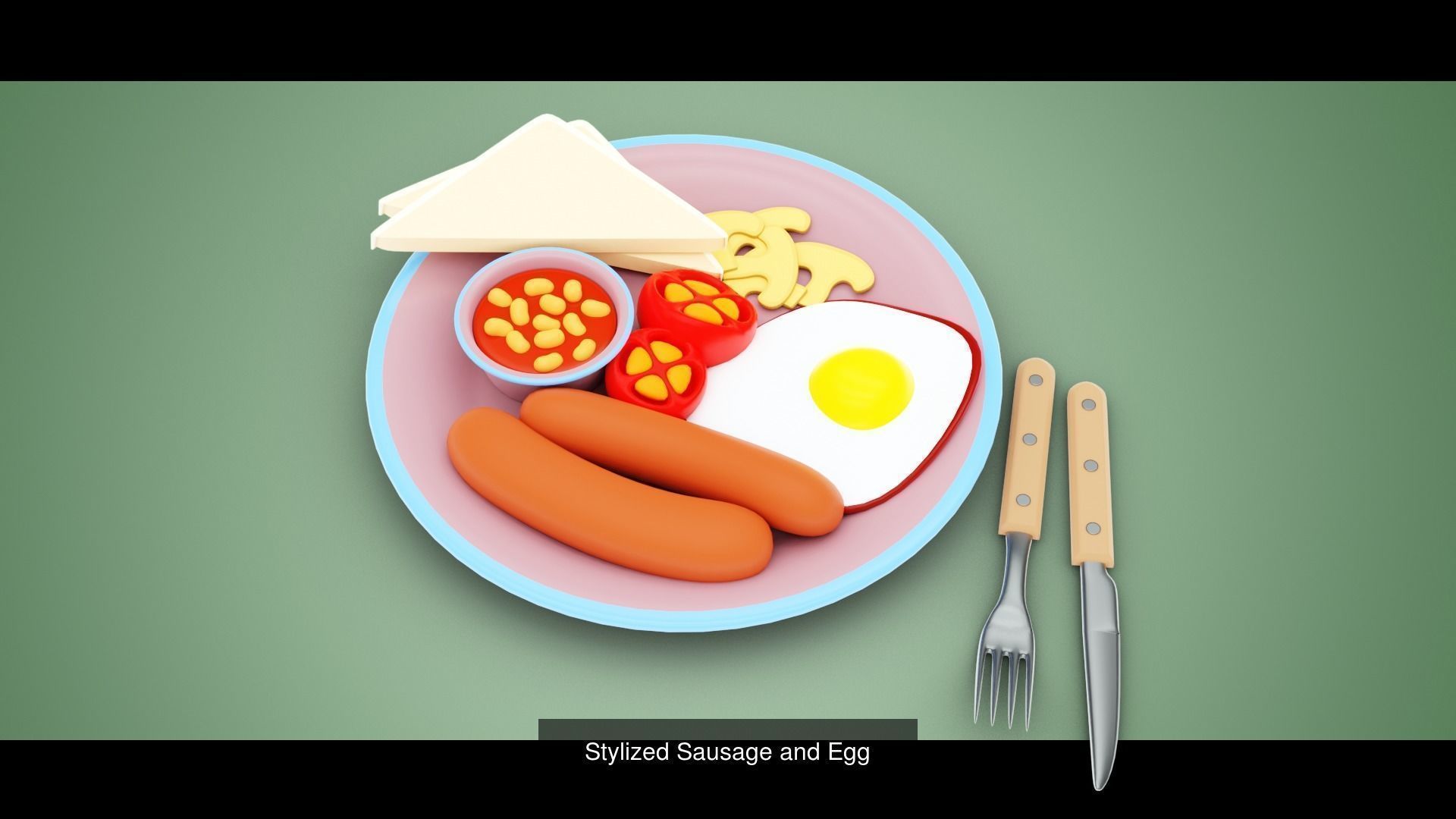3D Model Collection Stylized Food VR / AR / low-poly | CGTrader