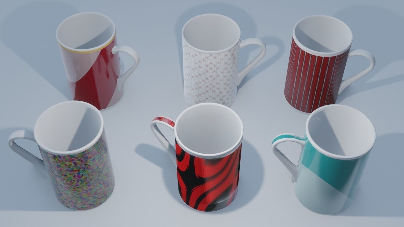 3D model Teacup 3D Model Set VR / AR / low-poly | CGTrader