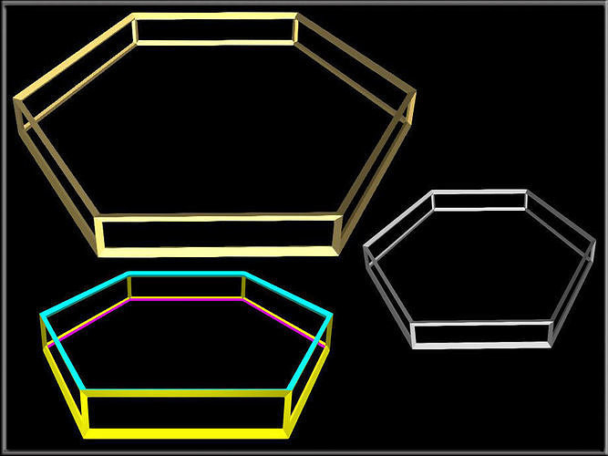 3D model Hexagon Wire VR / AR / low-poly | CGTrader