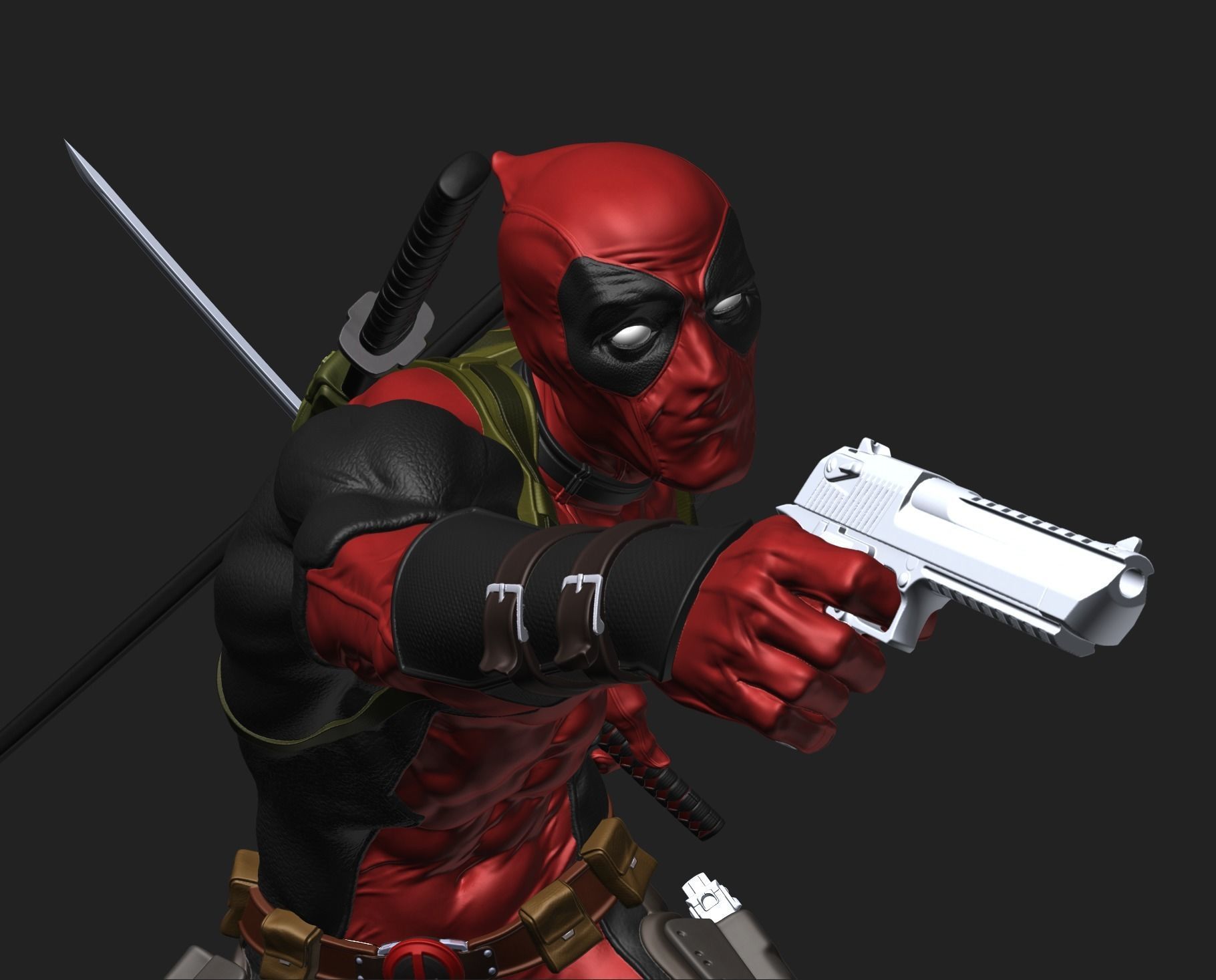 Deadpool 3D model 3D printable | CGTrader