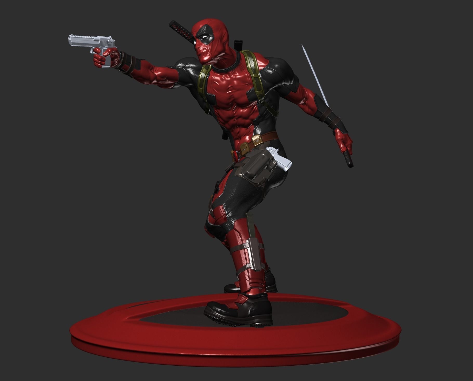 Deadpool 3D model 3D printable | CGTrader