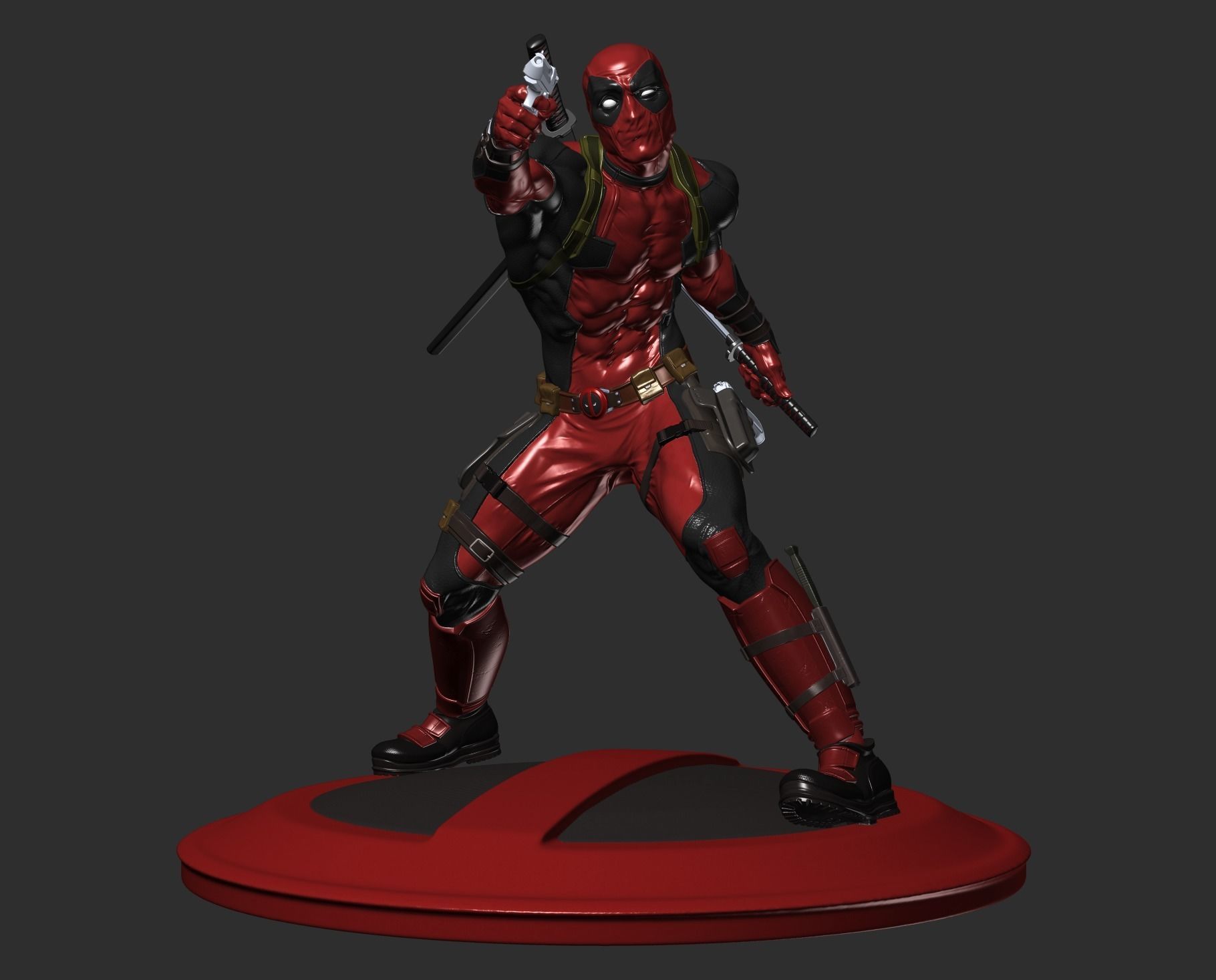 Deadpool 3D model 3D printable | CGTrader